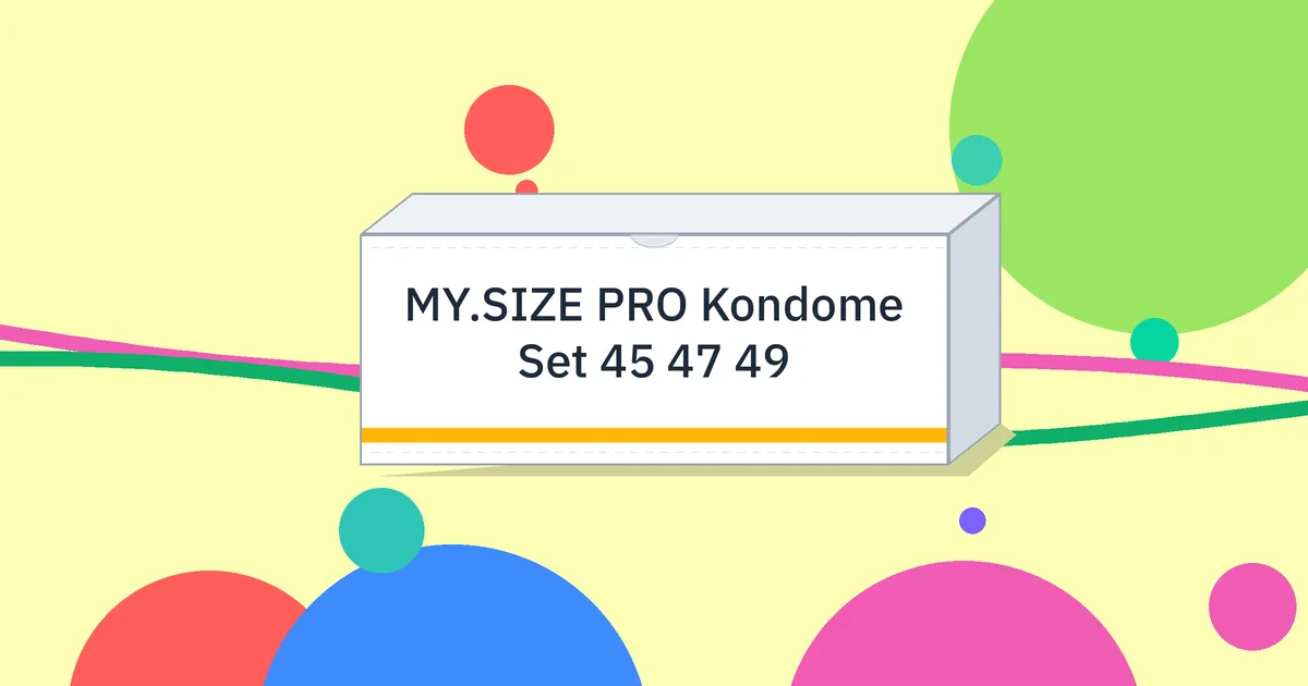 Symbolbild: Packung mit der Aufschrift MY.SIZE PRO Kondome Set 45 47 49 (PZN 17492473) – Verfügbarkeit und Bezug in Apotheken in Frankfurt am Main