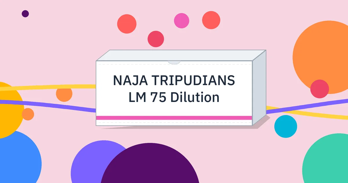 Symbolbild: Packung mit der Aufschrift NAJA TRIPUDIANS LM 75 Dilution (PZN 12958257) – Verfügbarkeit und Bezug in Apotheken in Frankfurt am Main