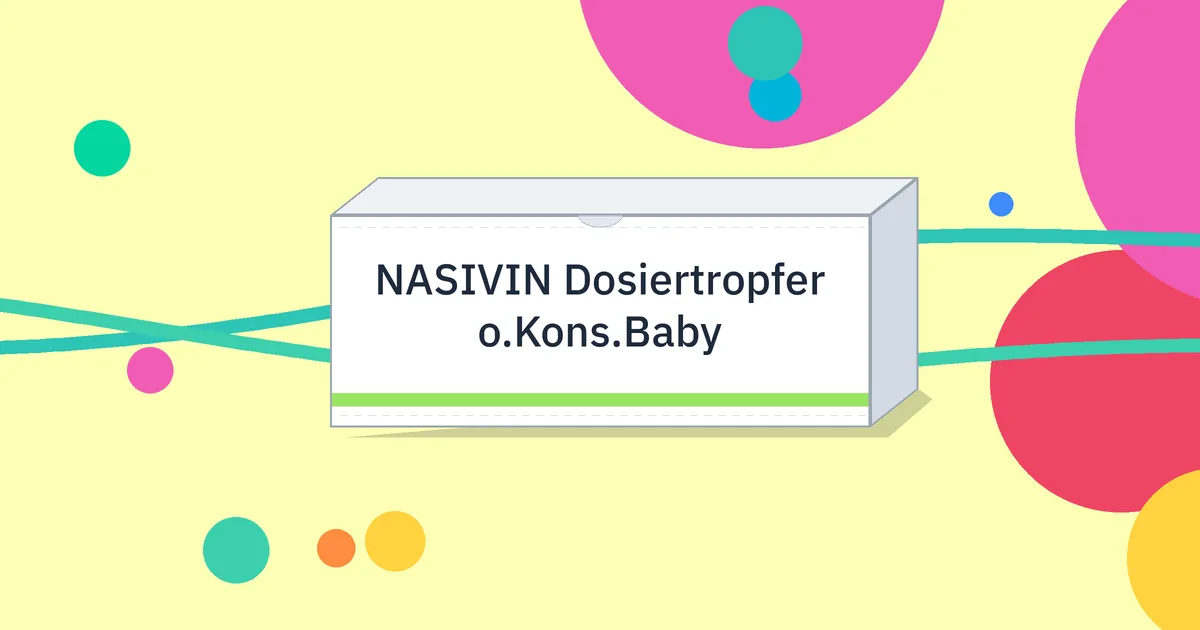 Symbolbild: Packung mit der Aufschrift NASIVIN Dosiertropfer o.Kons.Baby (PZN 13245683) – Verfügbarkeit und Bezug in Apotheken in Frankfurt am Main