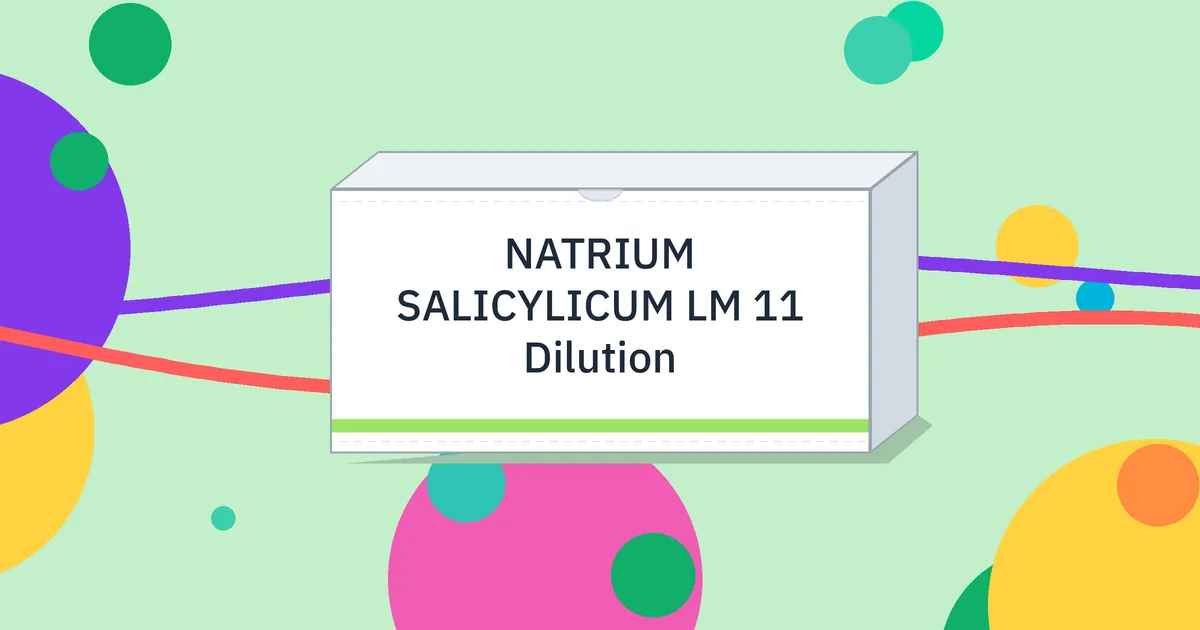 Symbolbild: Packung mit der Aufschrift NATRIUM SALICYLICUM LM 11 Dilution (PZN 12966475) – Verfügbarkeit und Bezug in Apotheken in Frankfurt am Main