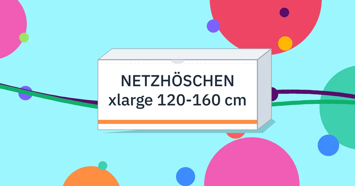 Symbolbild: Packung mit der Aufschrift NETZHÖSCHEN xlarge 120-160 cm (PZN 02336649) – Verfügbarkeit und Bezug in Apotheken in Frankfurt am Main