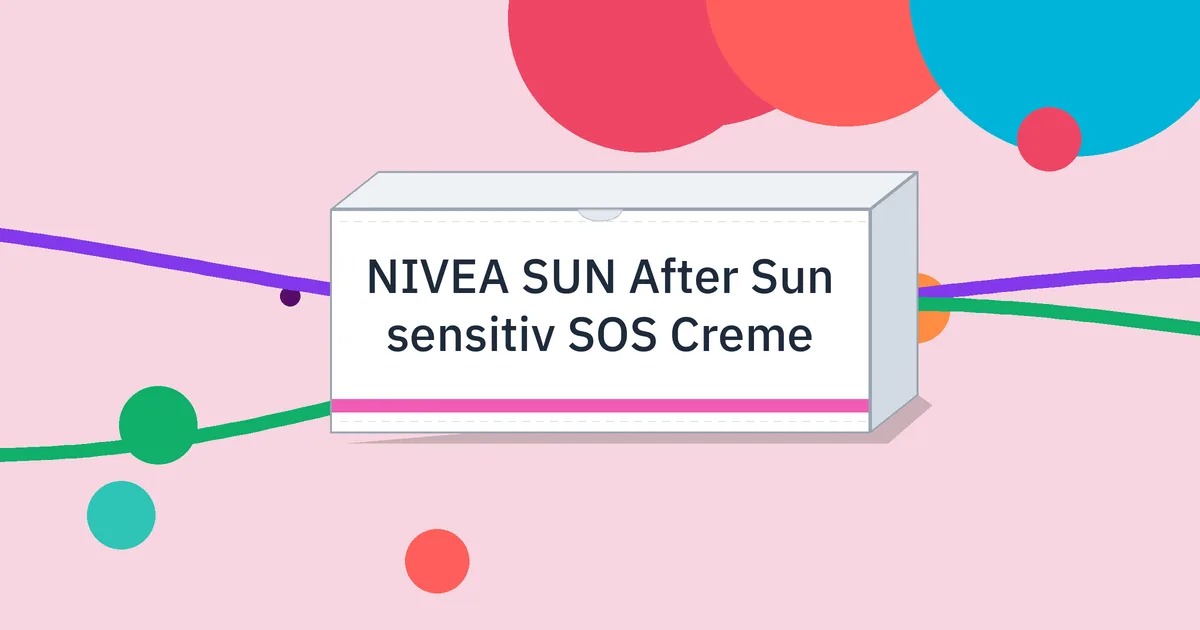 Symbolbild: Packung mit der Aufschrift NIVEA SUN After Sun sensitiv SOS Creme (PZN 16603491) – Verfügbarkeit und Bezug in Apotheken in Frankfurt am Main