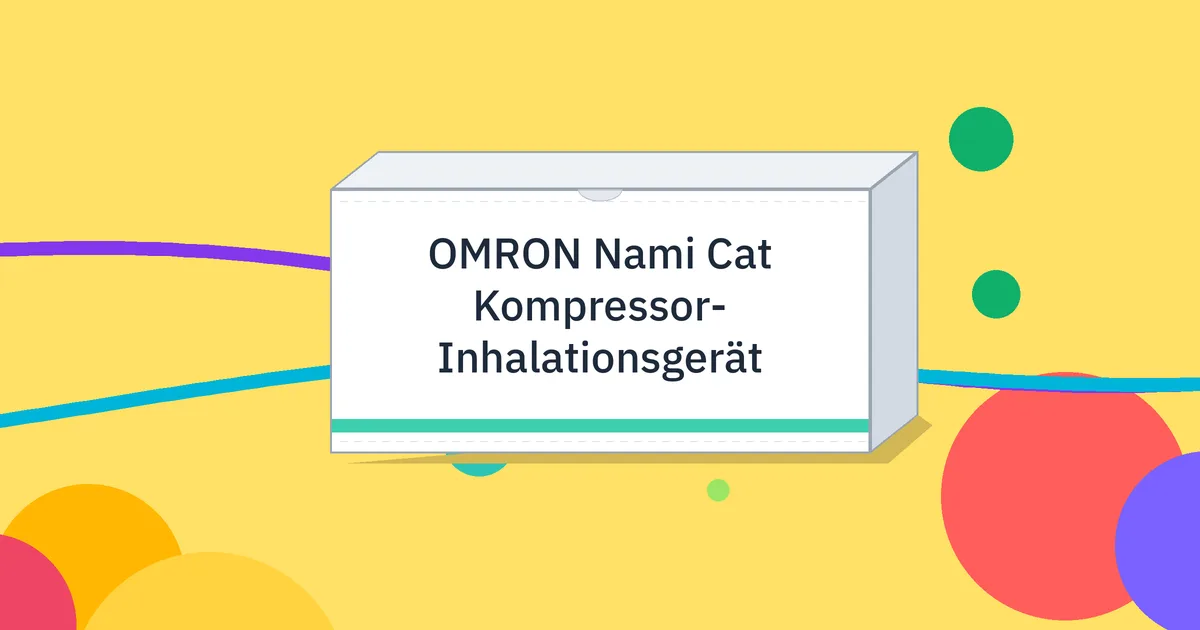 Symbolbild: Packung mit der Aufschrift OMRON Nami Cat Kompressor-Inhalationsgerät (PZN 16382498) – Verfügbarkeit und Bezug in Apotheken in Frankfurt am Main
