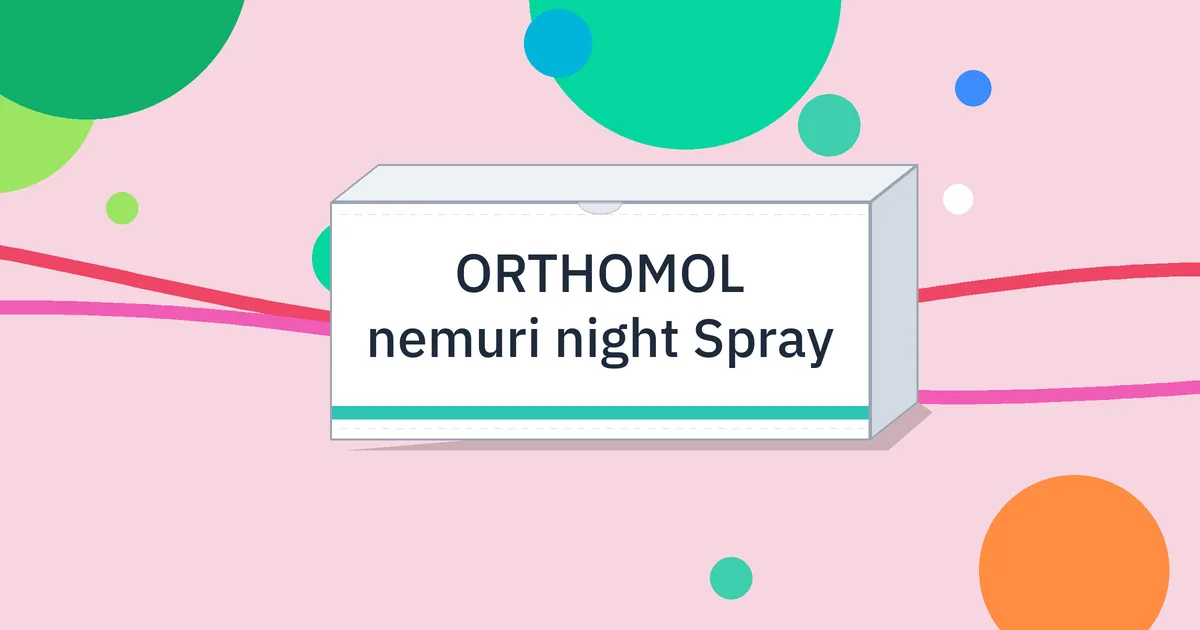 Symbolbild: Packung mit der Aufschrift ORTHOMOL nemuri night Spray (PZN 17209603) – Verfügbarkeit und Bezug in Apotheken in Frankfurt am Main
