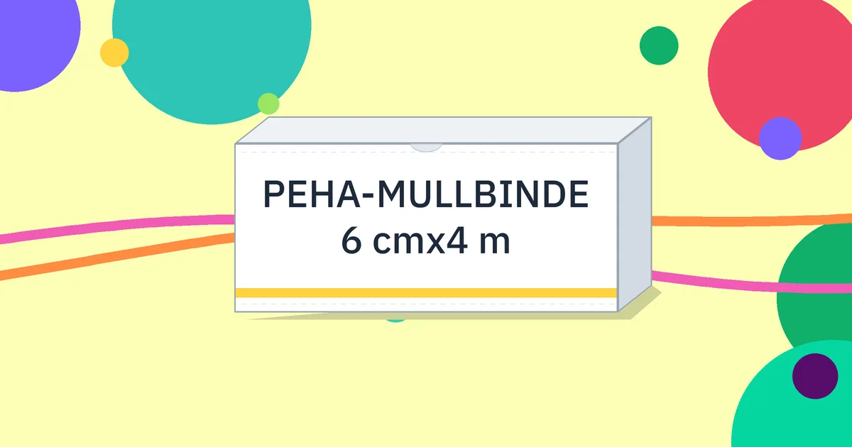 Symbolbild: Packung mit der Aufschrift PEHA-MULLBINDE 6 cmx4 m (PZN 10069197) – Verfügbarkeit und Bezug in Apotheken in Frankfurt am Main