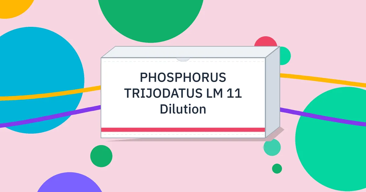 Symbolbild: Packung mit der Aufschrift PHOSPHORUS TRIJODATUS LM 11 Dilution (PZN 13034868) – Verfügbarkeit und Bezug in Apotheken in Frankfurt am Main