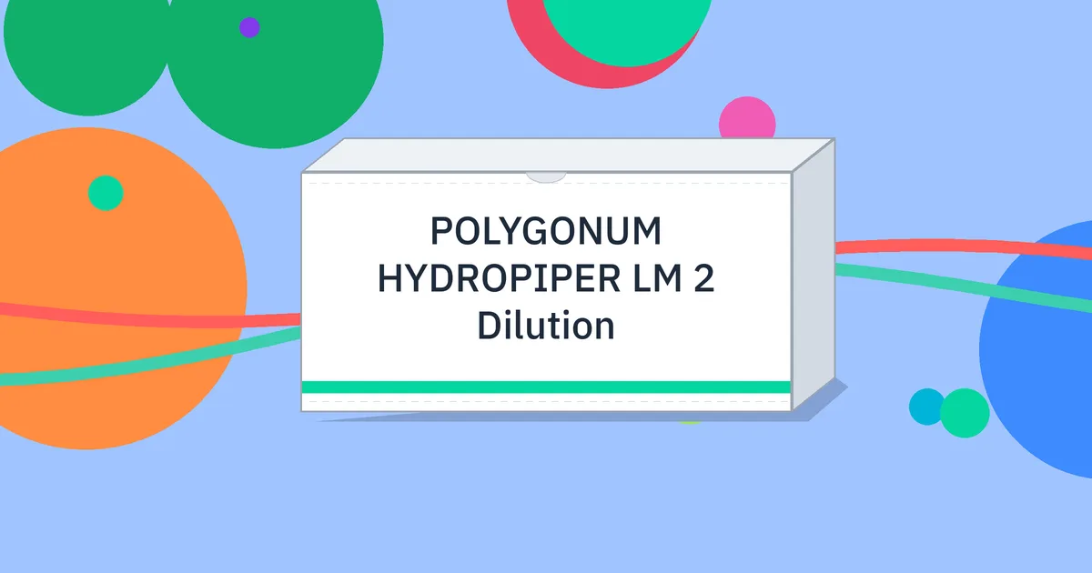 Symbolbild: Packung mit der Aufschrift POLYGONUM HYDROPIPER LM 2 Dilution (PZN 13662292) – Verfügbarkeit und Bezug in Apotheken in Frankfurt am Main