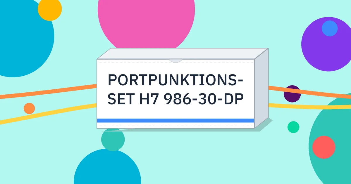 Symbolbild: Packung mit der Aufschrift PORTPUNKTIONS-SET H7 986-30-DP (PZN 18240532) – Verfügbarkeit und Bezug in Apotheken in Frankfurt am Main