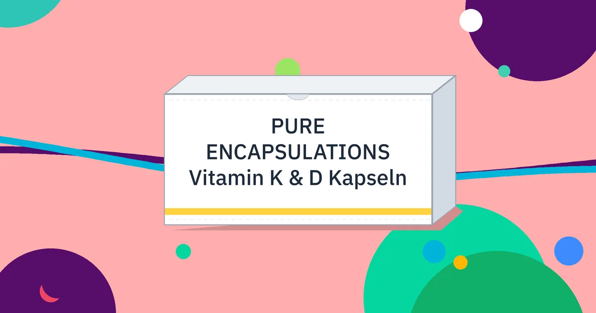 Symbolbild: Packung mit der Aufschrift PURE ENCAPSULATIONS Vitamin K & D Kapseln (PZN 11361238) – Verfügbarkeit und Bezug in Apotheken in Frankfurt am Main