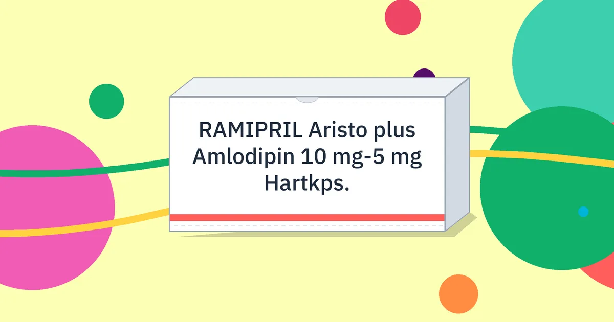 Symbolbild: Packung mit der Aufschrift RAMIPRIL Aristo plus Amlodipin 10 mg-5 mg Hartkps. (PZN 13880391) – Verfügbarkeit und Bezug in Apotheken in Frankfurt am Main