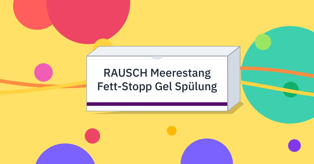 Symbolbild: Packung mit der Aufschrift RAUSCH Meerestang Fett-Stopp Gel Spülung (PZN 11046034) – Verfügbarkeit und Bezug in Apotheken in Frankfurt am Main
