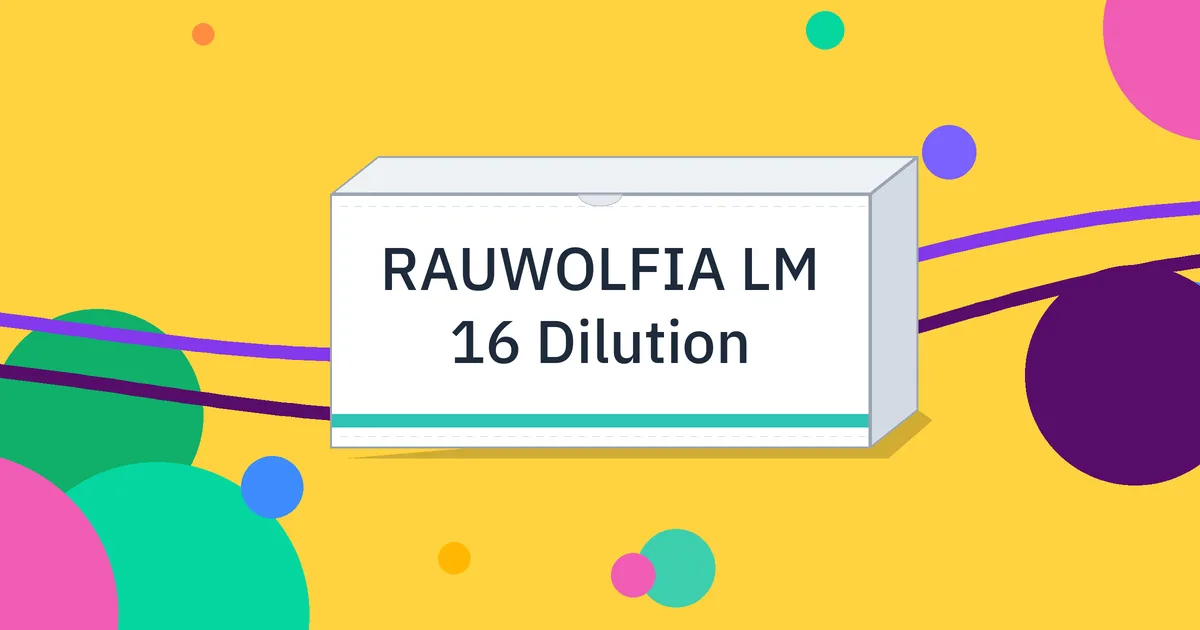 Symbolbild: Packung mit der Aufschrift RAUWOLFIA LM 16 Dilution (PZN 13046676) – Verfügbarkeit und Bezug in Apotheken in Frankfurt am Main
