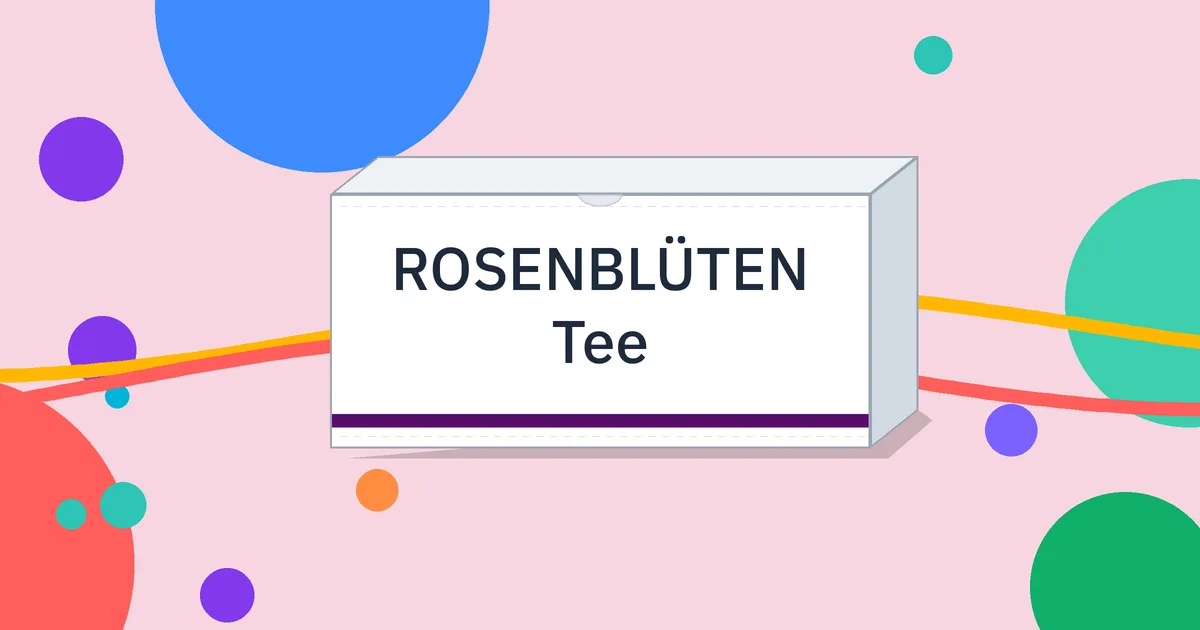 Symbolbild: Packung mit der Aufschrift ROSENBLÜTEN Tee (PZN 18301305) – Verfügbarkeit und Bezug in Apotheken in Frankfurt am Main