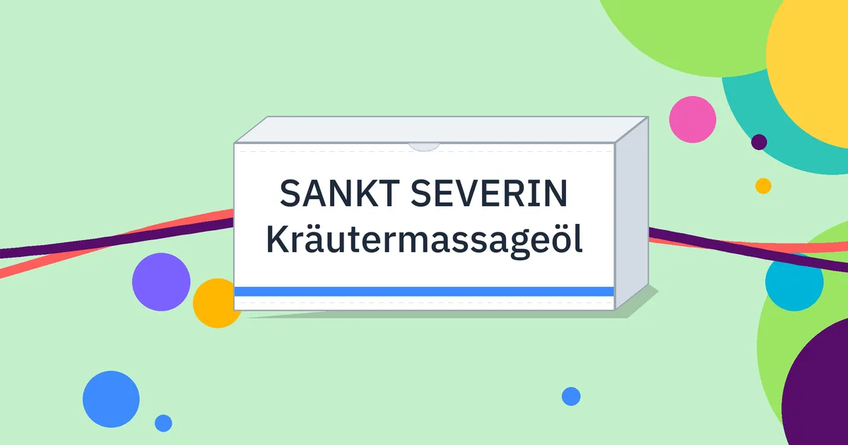 Symbolbild: Packung mit der Aufschrift SANKT SEVERIN Kräutermassageöl (PZN 08534422) – Verfügbarkeit und Bezug in Apotheken in Frankfurt am Main