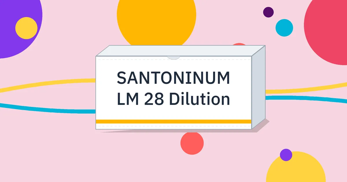 Symbolbild: Packung mit der Aufschrift SANTONINUM LM 28 Dilution (PZN 13685749) – Verfügbarkeit und Bezug in Apotheken in Frankfurt am Main
