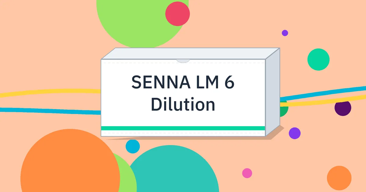 Symbolbild: Packung mit der Aufschrift SENNA LM 6 Dilution (PZN 13187980) – Verfügbarkeit und Bezug in Apotheken in Frankfurt am Main