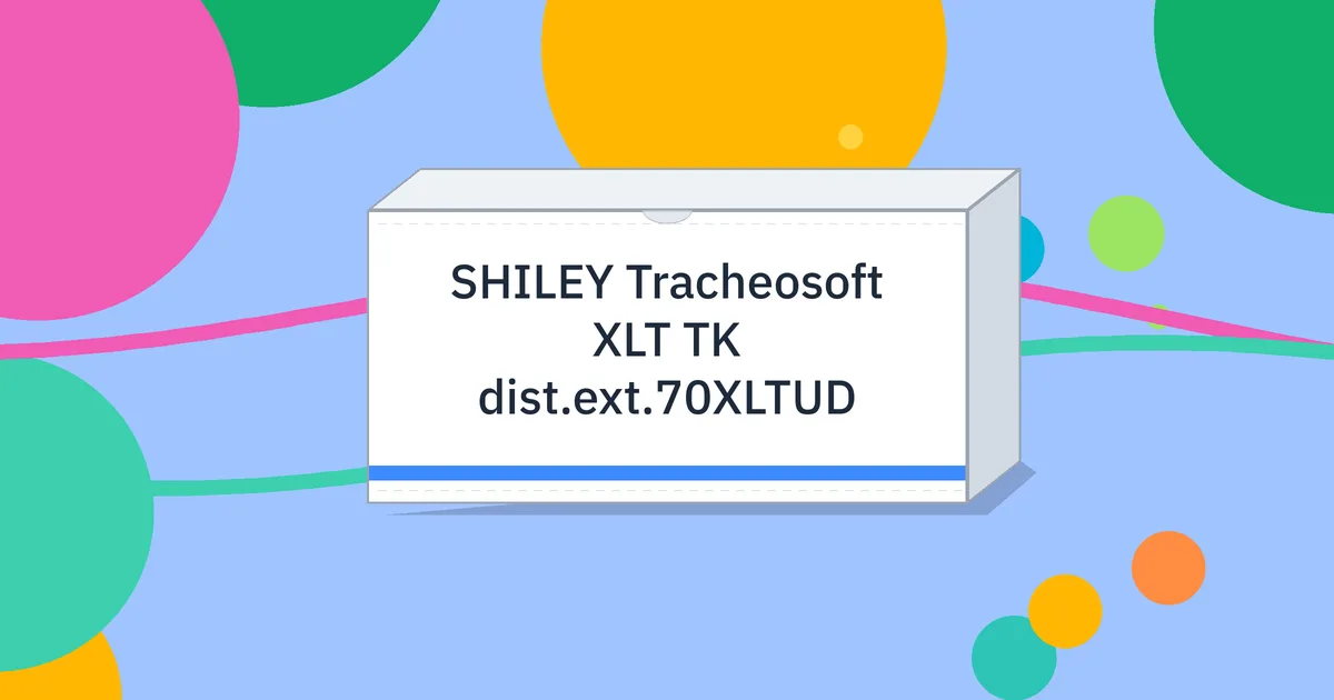 Symbolbild: Packung mit der Aufschrift SHILEY Tracheosoft XLT TK dist.ext.70XLTUD (PZN 04110056) – Verfügbarkeit und Bezug in Apotheken in Frankfurt am Main