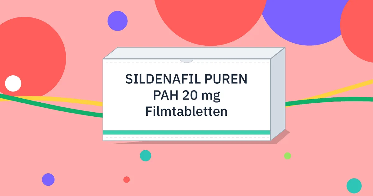 Symbolbild: Packung mit der Aufschrift SILDENAFIL PUREN PAH 20 mg Filmtabletten (PZN 14214762) – Verfügbarkeit und Bezug in Apotheken in Frankfurt am Main