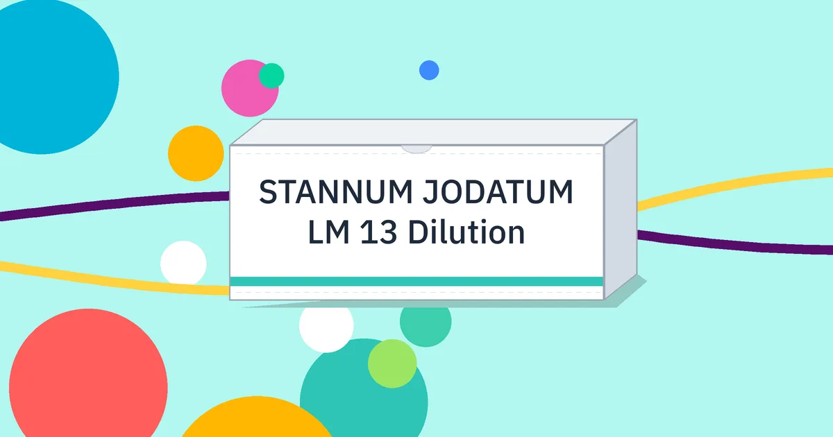 Symbolbild: Packung mit der Aufschrift STANNUM JODATUM LM 13 Dilution (PZN 13198742) – Verfügbarkeit und Bezug in Apotheken in Frankfurt am Main