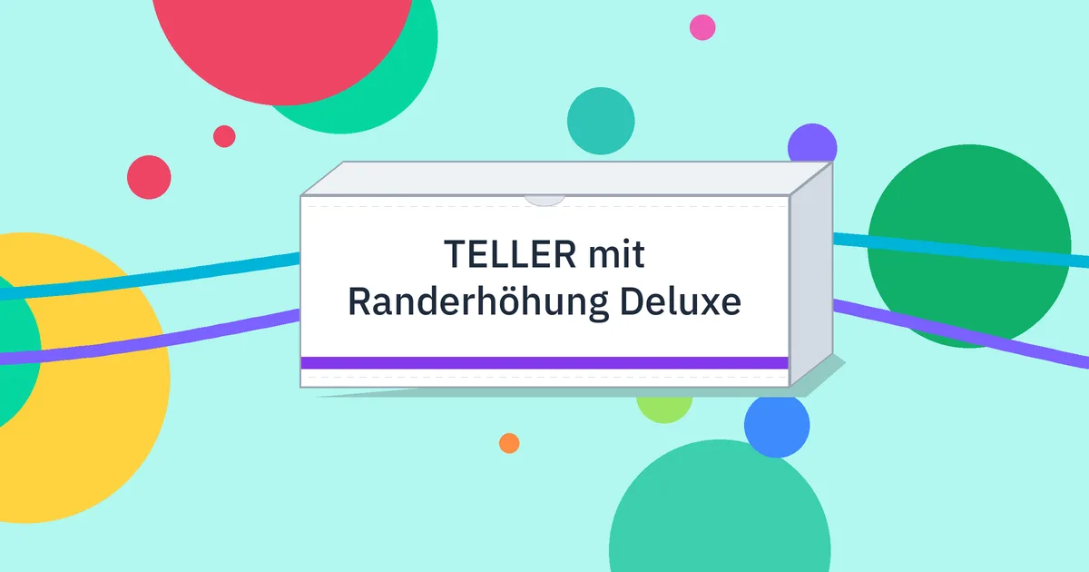 Symbolbild: Packung mit der Aufschrift TELLER mit Randerhöhung Deluxe (PZN 00914243) – Verfügbarkeit und Bezug in Apotheken in Frankfurt am Main