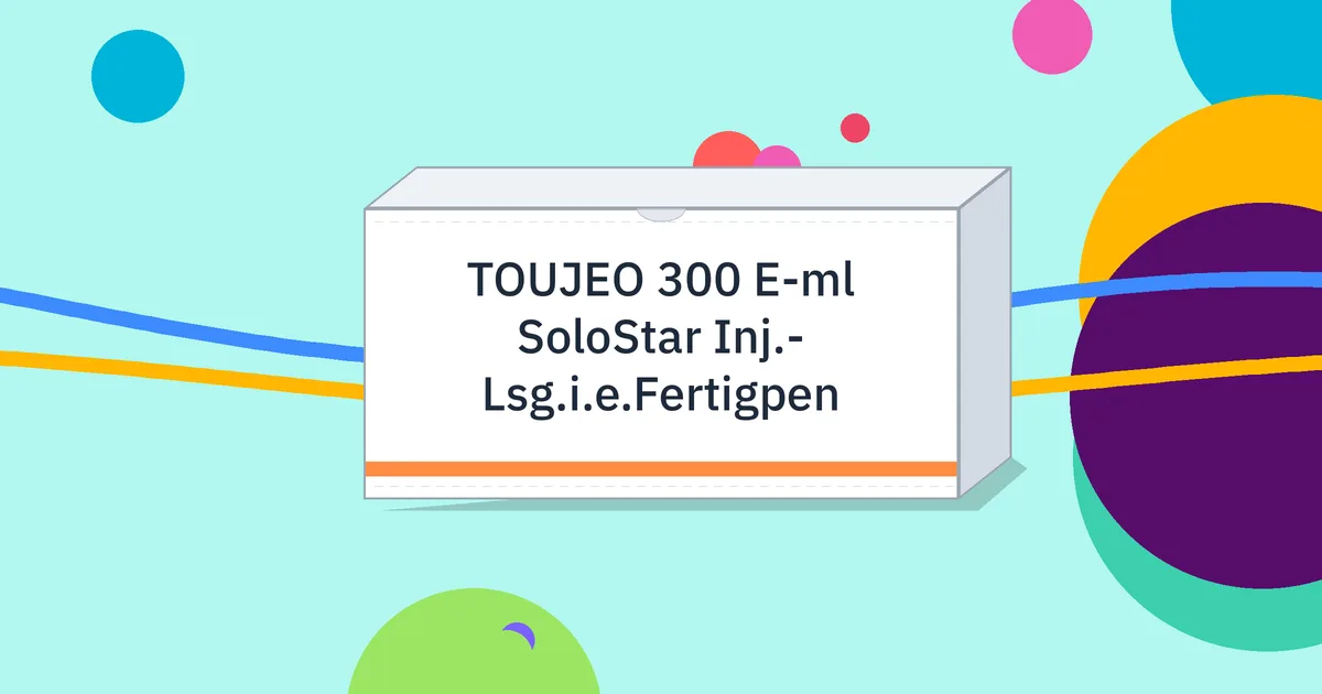 Symbolbild: Packung mit der Aufschrift TOUJEO 300 E-ml SoloStar Inj.-Lsg.i.e.Fertigpen (PZN 13333588) – Verfügbarkeit und Bezug in Apotheken in Frankfurt am Main