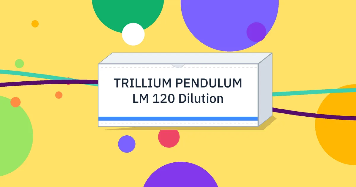Symbolbild: Packung mit der Aufschrift TRILLIUM PENDULUM LM 120 Dilution (PZN 13227455) – Verfügbarkeit und Bezug in Apotheken in Frankfurt am Main