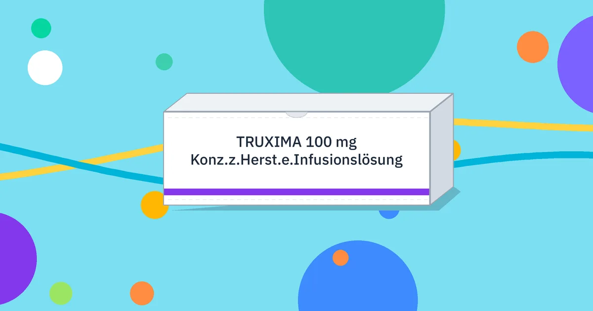 Symbolbild: Packung mit der Aufschrift TRUXIMA 100 mg Konz.z.Herst.e.Infusionslösung (PZN 12728913) – Verfügbarkeit und Bezug in Apotheken in Frankfurt am Main