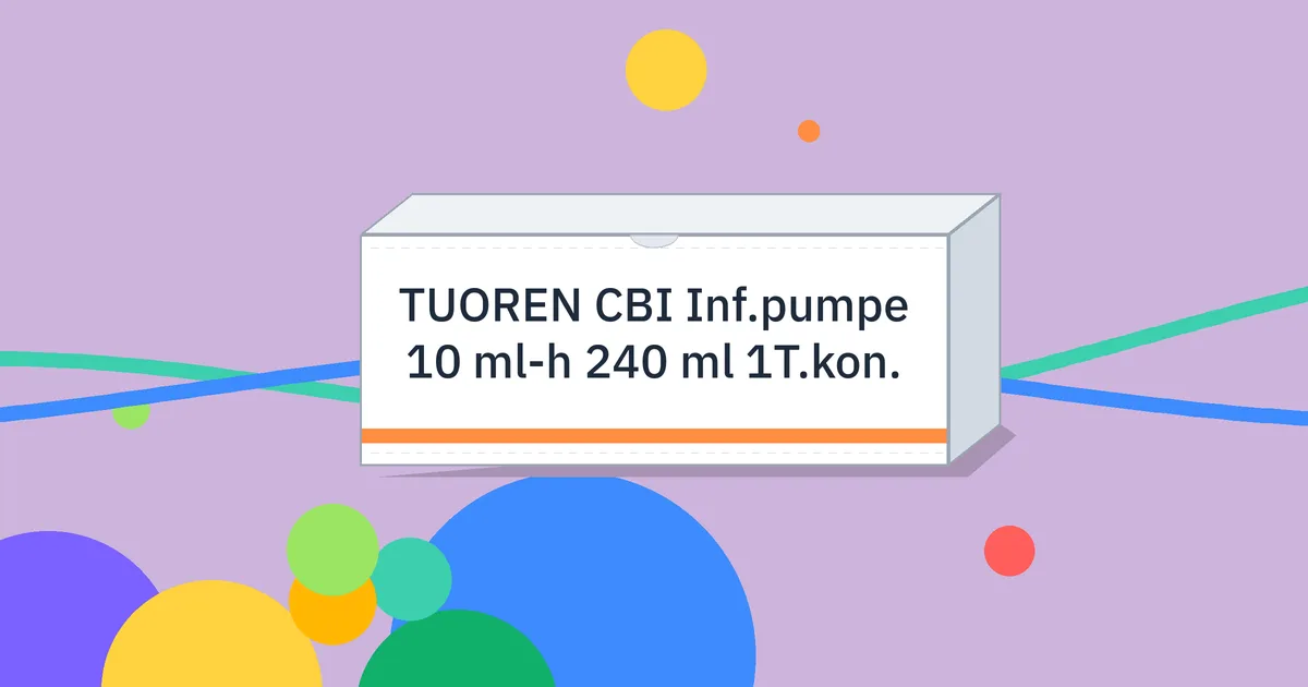Symbolbild: Packung mit der Aufschrift TUOREN CBI Inf.pumpe 10 ml-h 240 ml 1T.kon. (PZN 11663152) – Verfügbarkeit und Bezug in Apotheken in Frankfurt am Main