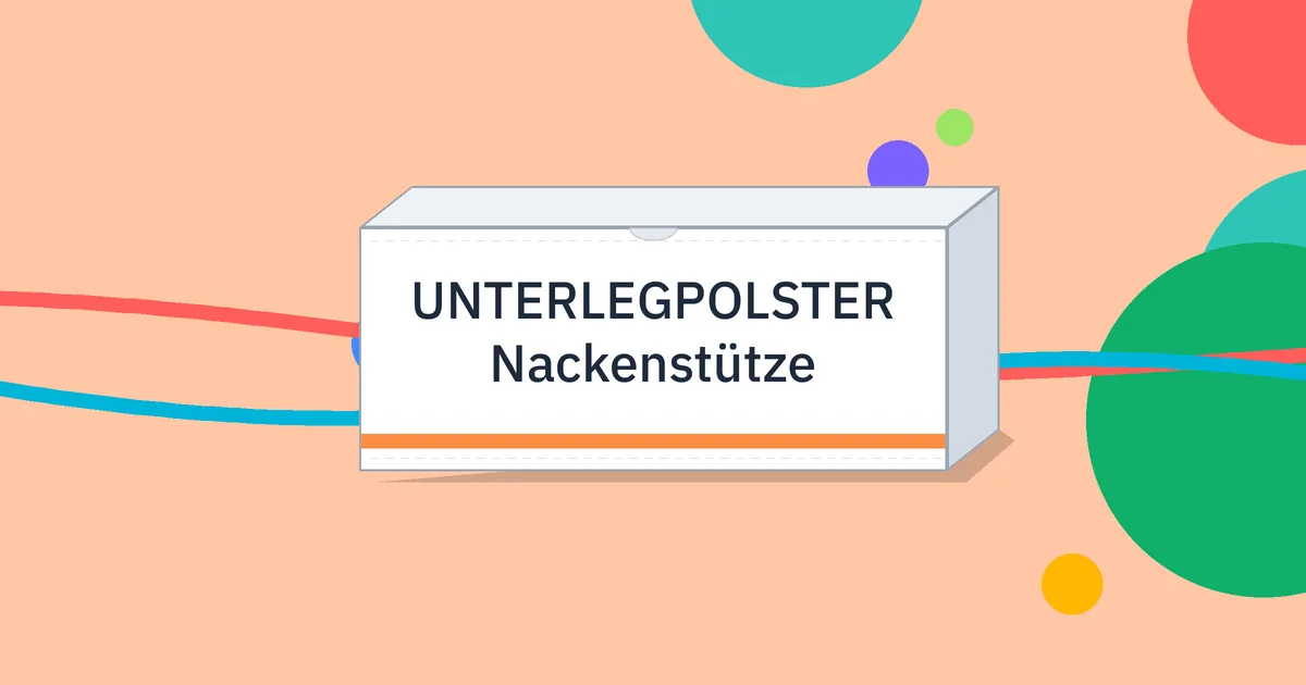 Symbolbild: Packung mit der Aufschrift UNTERLEGPOLSTER Nackenstütze (PZN 02445284) – Verfügbarkeit und Bezug in Apotheken in Frankfurt am Main