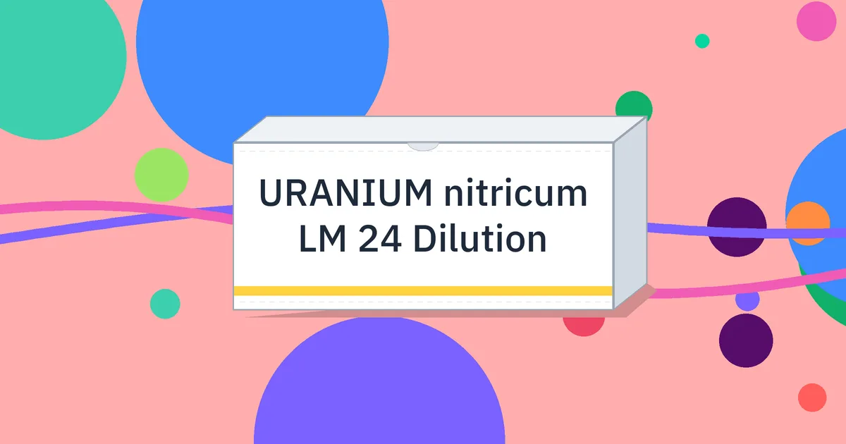 Symbolbild: Packung mit der Aufschrift URANIUM nitricum LM 24 Dilution (PZN 13256422) – Verfügbarkeit und Bezug in Apotheken in Frankfurt am Main
