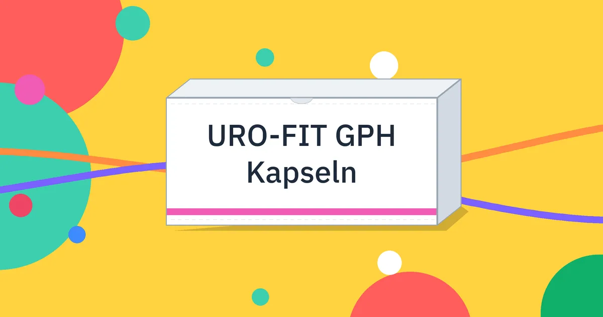 Symbolbild: Packung mit der Aufschrift URO-FIT GPH Kapseln (PZN 06556690) – Verfügbarkeit und Bezug in Apotheken in Frankfurt am Main