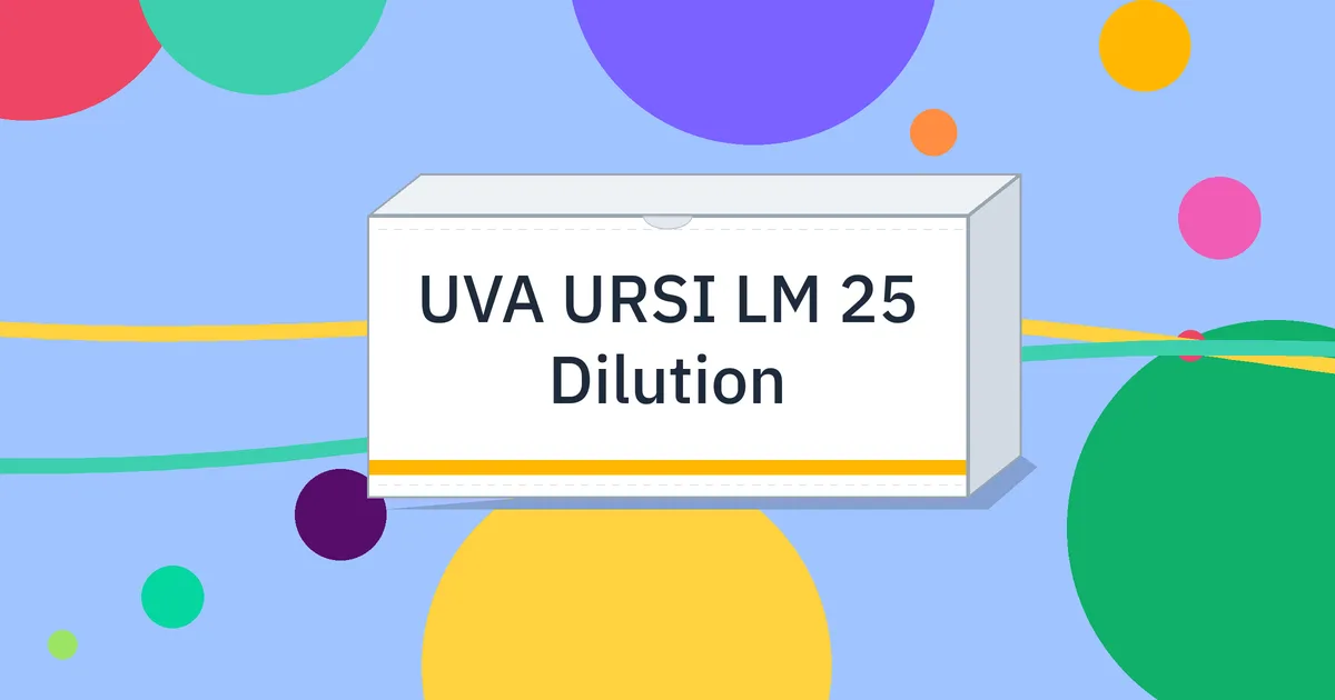Symbolbild: Packung mit der Aufschrift UVA URSI LM 25 Dilution (PZN 13259277) – Verfügbarkeit und Bezug in Apotheken in Frankfurt am Main