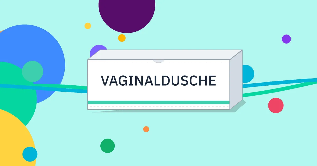 Symbolbild: Packung mit der Aufschrift VAGINALDUSCHE (PZN 02523972) – Verfügbarkeit und Bezug in Apotheken in Frankfurt am Main
