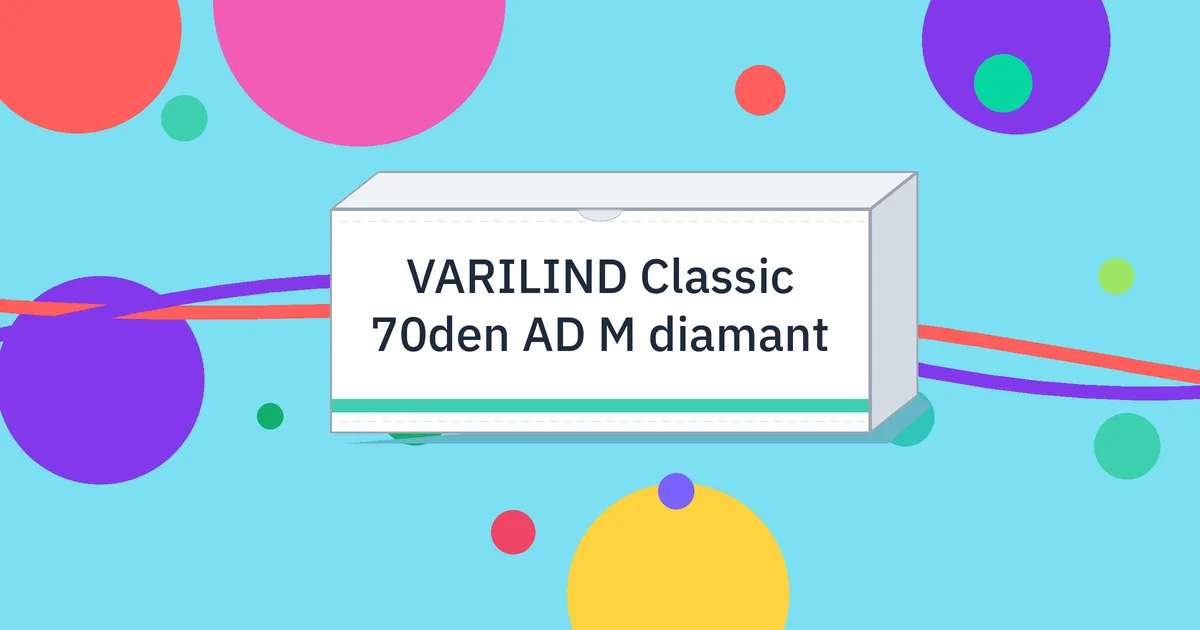 Symbolbild: Packung mit der Aufschrift VARILIND Classic 70den AD M diamant (PZN 09521539) – Verfügbarkeit und Bezug in Apotheken in Frankfurt am Main