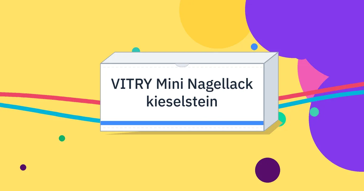 Symbolbild: Packung mit der Aufschrift VITRY Mini Nagellack kieselstein (PZN 11142849) – Verfügbarkeit und Bezug in Apotheken in Frankfurt am Main