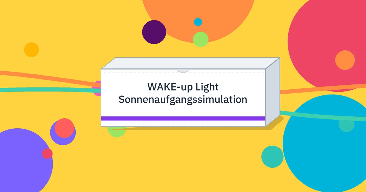 Symbolbild: Packung mit der Aufschrift WAKE-up Light Sonnenaufgangssimulation (PZN 01625972) – Verfügbarkeit und Bezug in Apotheken in Frankfurt am Main