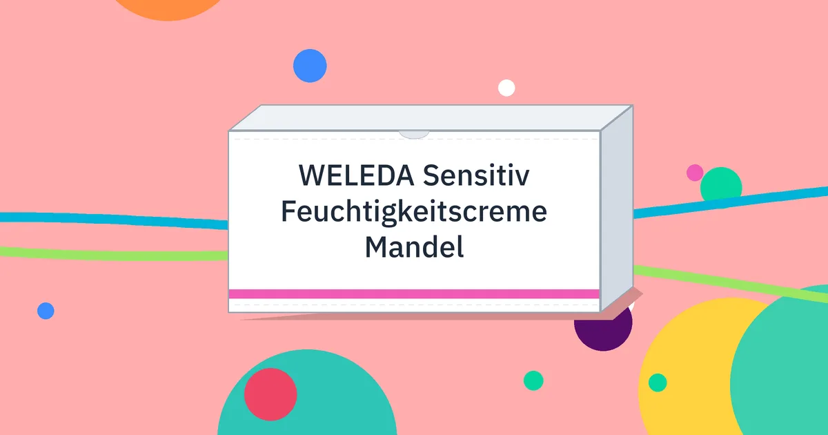 Symbolbild: Packung mit der Aufschrift WELEDA Sensitiv Feuchtigkeitscreme Mandel (PZN 19183061) – Verfügbarkeit und Bezug in Apotheken in Frankfurt am Main