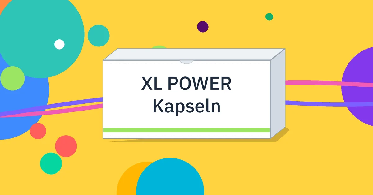 Symbolbild: Packung mit der Aufschrift XL POWER Kapseln (PZN 20512848) – Verfügbarkeit und Bezug in Apotheken in Frankfurt am Main