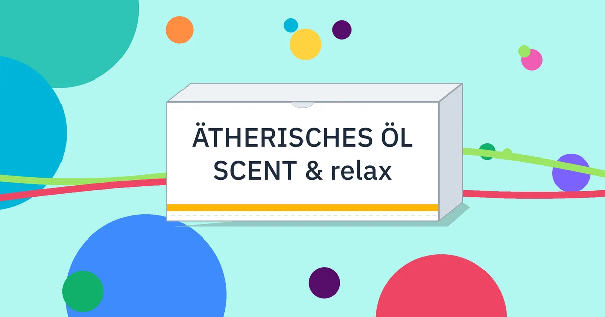 Symbolbild: Packung mit der Aufschrift ÄTHERISCHES ÖL SCENT & relax (PZN 17313453) – Verfügbarkeit und Bezug in Apotheken in Frankfurt am Main