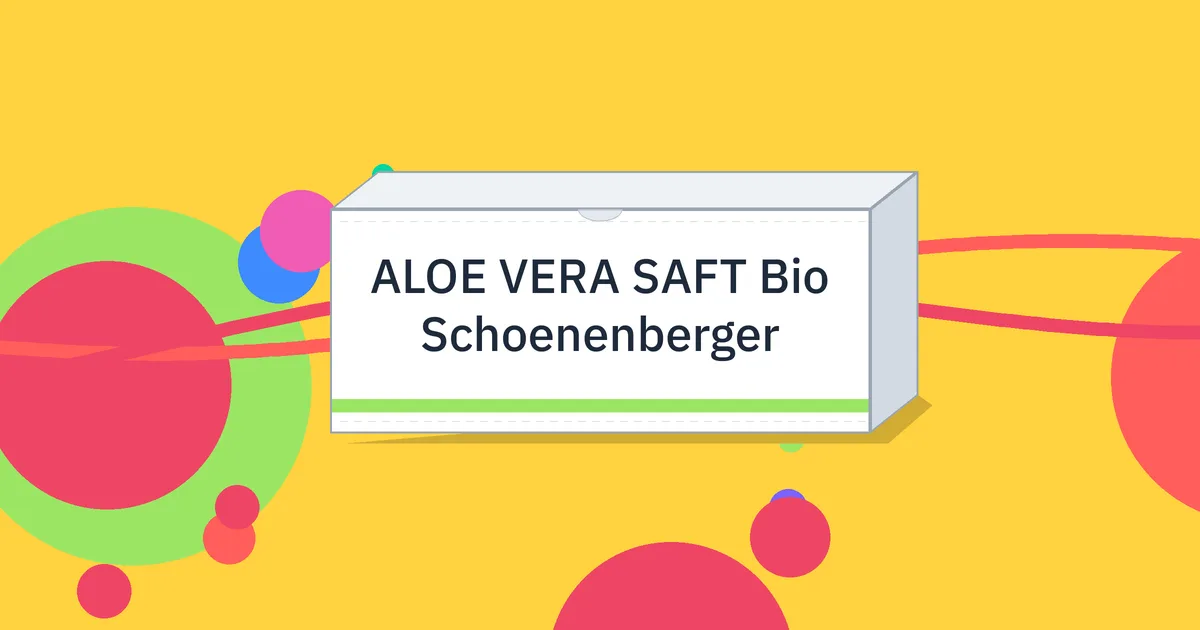 Symbolbild: Packung mit der Aufschrift ALOE VERA SAFT Bio Schoenenberger (PZN 00221528) – Verfügbarkeit und Bezug in Apotheken in Frankfurt am Main