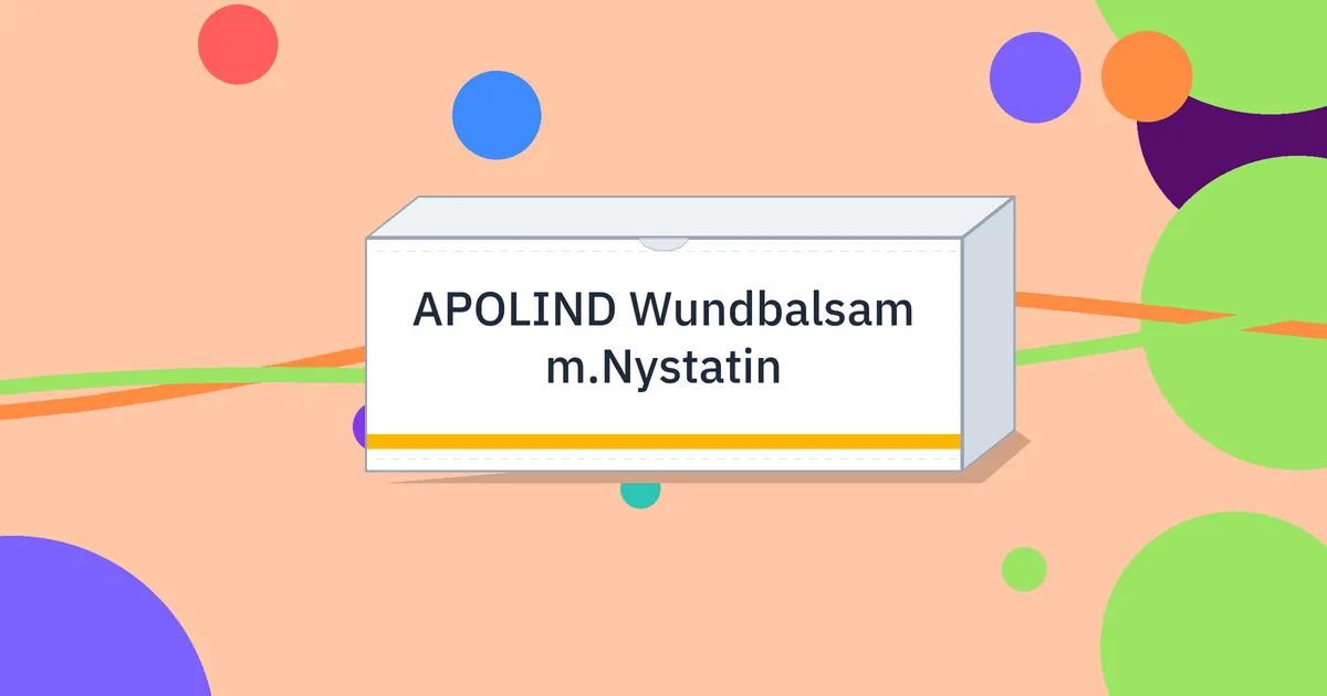 Symbolbild: Packung mit der Aufschrift APOLIND Wundbalsam m.Nystatin (PZN 05947939) – Verfügbarkeit und Bezug in Apotheken in Frankfurt am Main