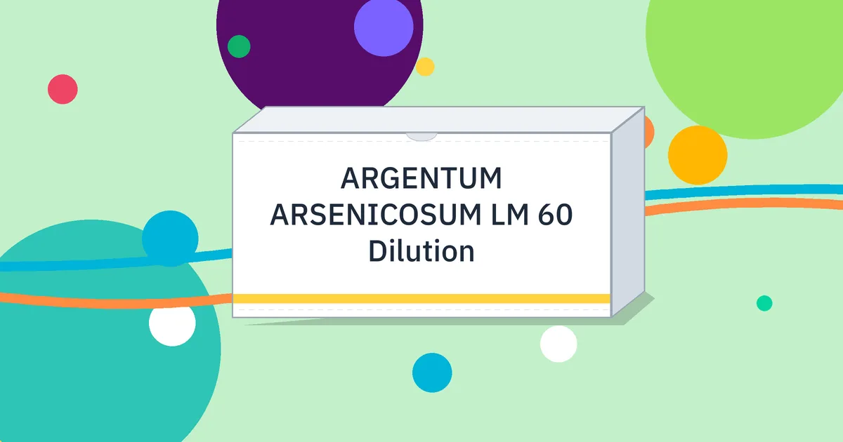 Symbolbild: Packung mit der Aufschrift ARGENTUM ARSENICOSUM LM 60 Dilution (PZN 12767155) – Verfügbarkeit und Bezug in Apotheken in Frankfurt am Main