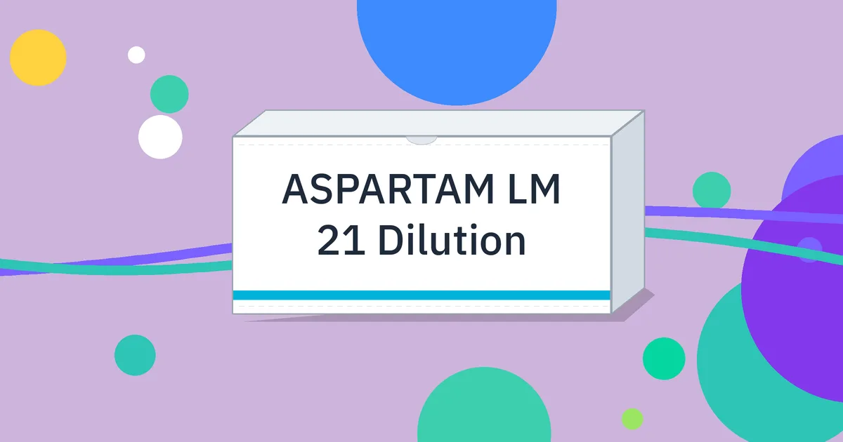 Symbolbild: Packung mit der Aufschrift ASPARTAM LM 21 Dilution (PZN 12782114) – Verfügbarkeit und Bezug in Apotheken in Frankfurt am Main