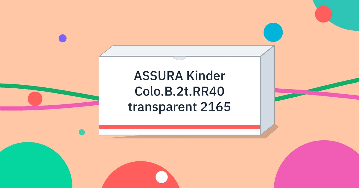 Symbolbild: Packung mit der Aufschrift ASSURA Kinder Colo.B.2t.RR40 transparent 2165 (PZN 03982908) – Verfügbarkeit und Bezug in Apotheken in Frankfurt am Main