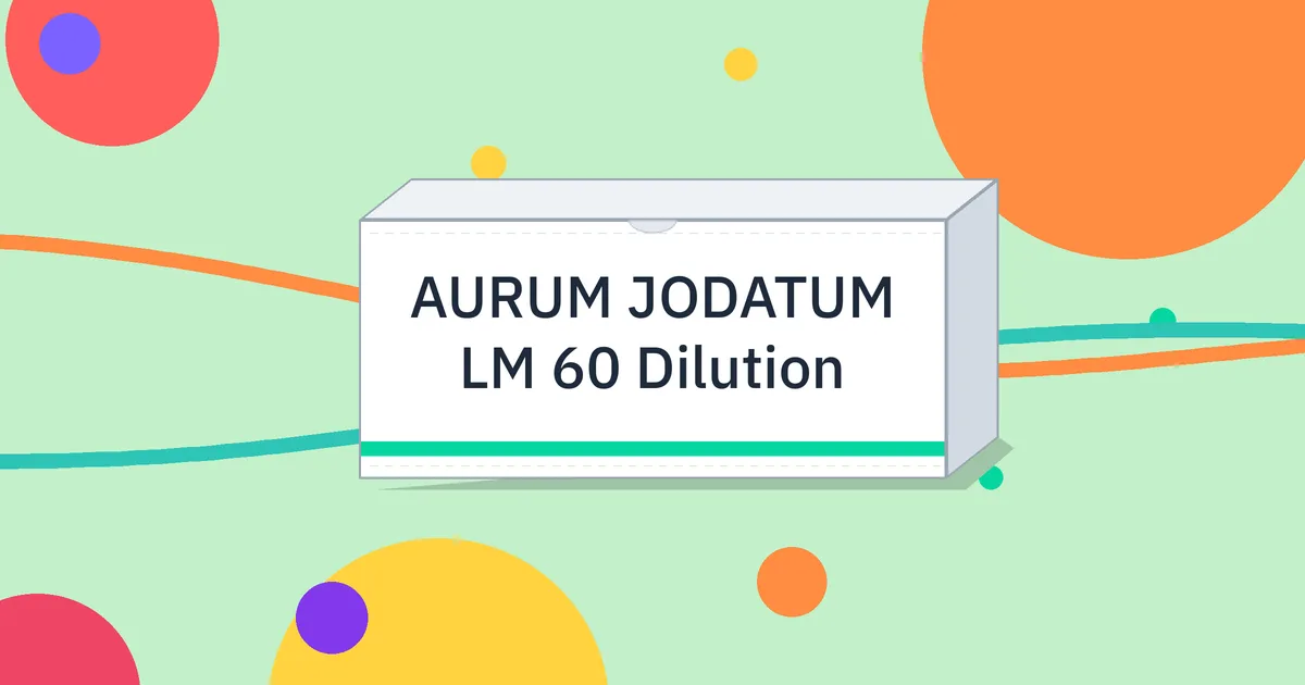 Symbolbild: Packung mit der Aufschrift AURUM JODATUM LM 60 Dilution (PZN 12784886) – Verfügbarkeit und Bezug in Apotheken in Frankfurt am Main