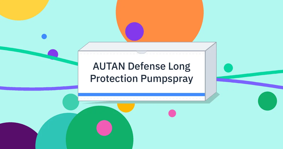 Symbolbild: Packung mit der Aufschrift AUTAN Defense Long Protection Pumpspray (PZN 17315110) – Verfügbarkeit und Bezug in Apotheken in Frankfurt am Main