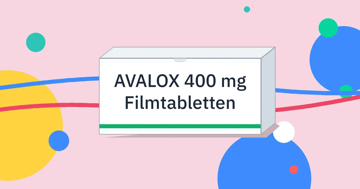 Symbolbild: Packung mit der Aufschrift AVALOX 400 mg Filmtabletten (PZN 01033562) – Verfügbarkeit und Bezug in Apotheken in Frankfurt am Main
