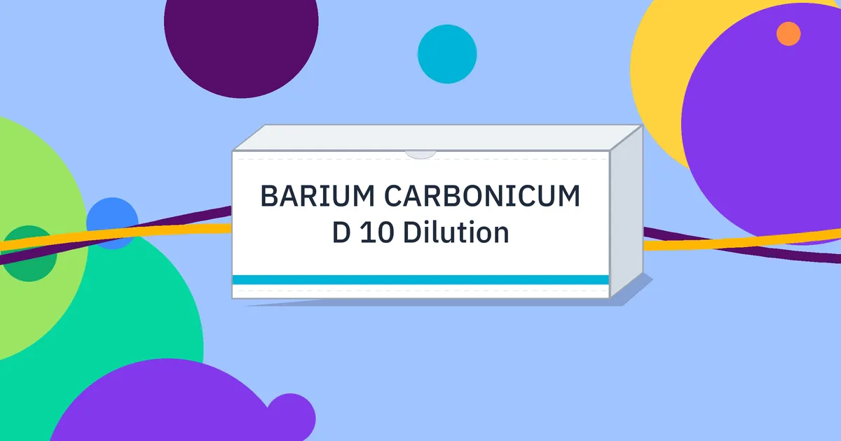 Symbolbild: Packung mit der Aufschrift BARIUM CARBONICUM D 10 Dilution (PZN 02608177) – Verfügbarkeit und Bezug in Apotheken in Frankfurt am Main