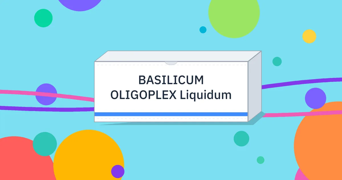 Symbolbild: Packung mit der Aufschrift BASILICUM OLIGOPLEX Liquidum (PZN 01812102) – Verfügbarkeit und Bezug in Apotheken in Frankfurt am Main