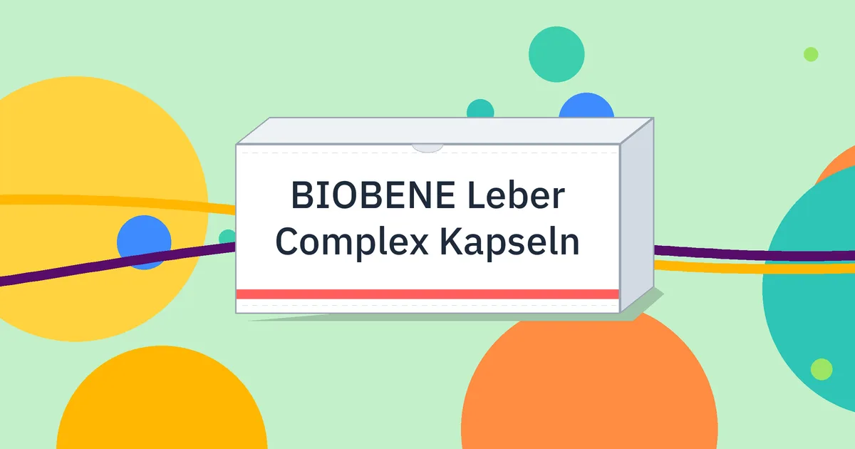 Symbolbild: Packung mit der Aufschrift BIOBENE Leber Complex Kapseln (PZN 18751818) – Verfügbarkeit und Bezug in Apotheken in Frankfurt am Main